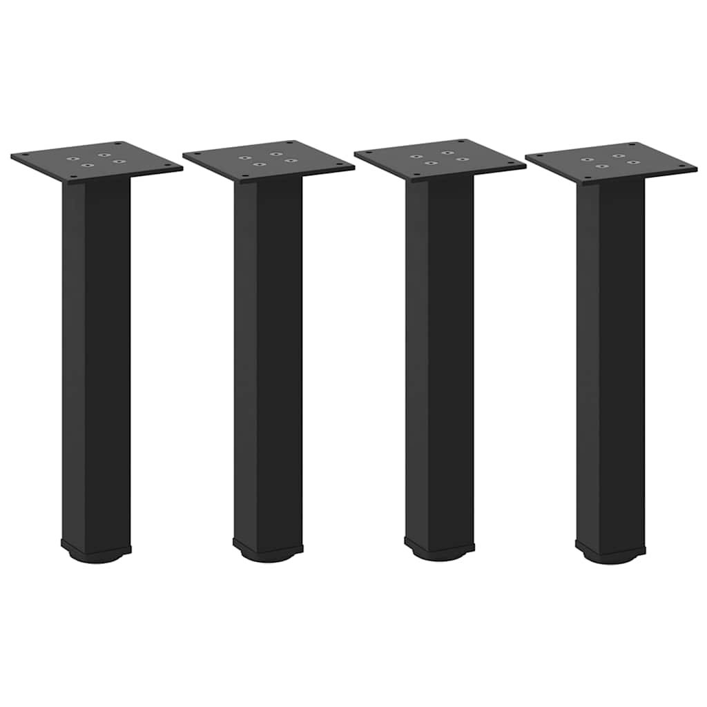 Patas para mesa de centro 4 uds acero negro 30-32 cm | Leroy Merlin