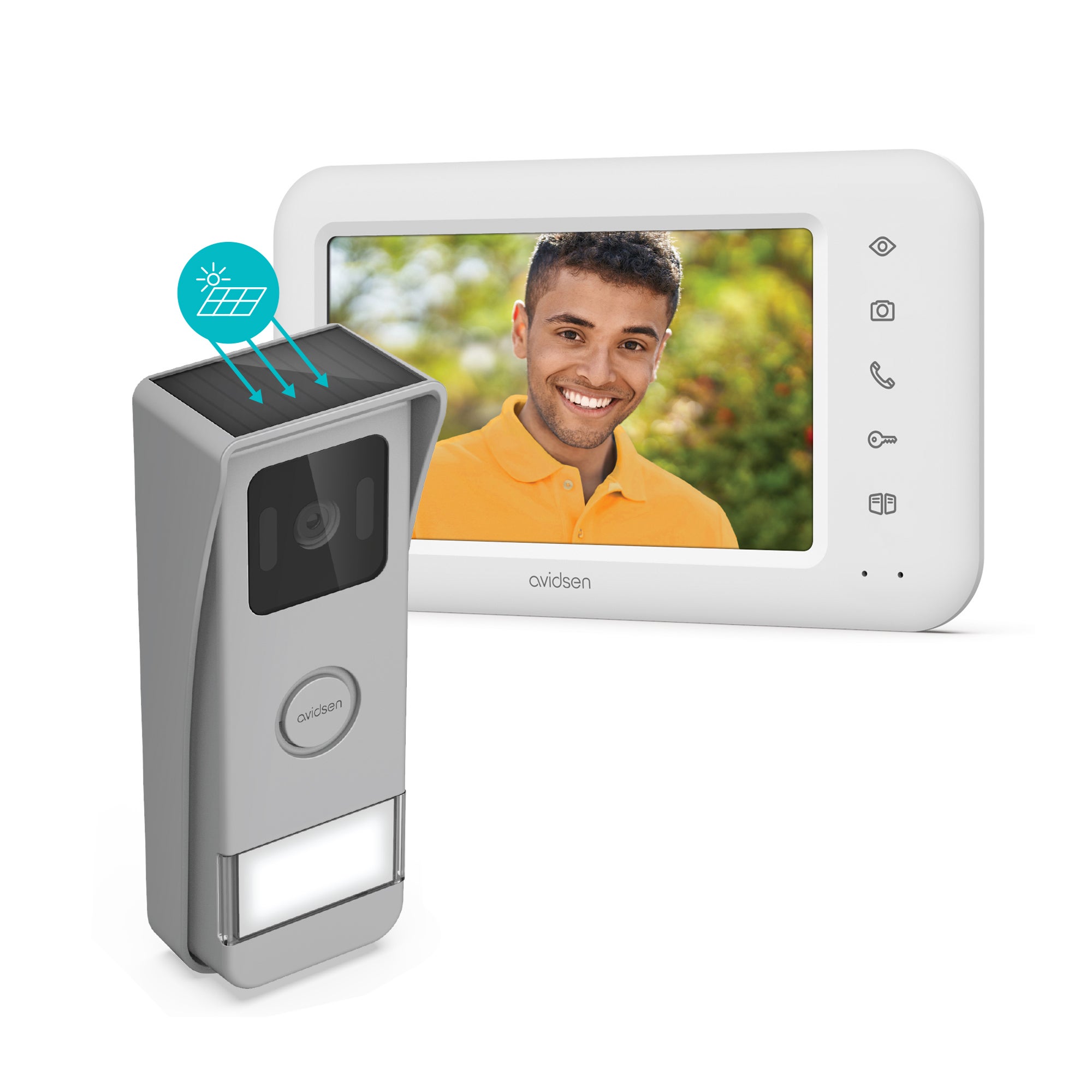 Visiophone sans fil autonome avec panneau solaire et batterie - Elia ...