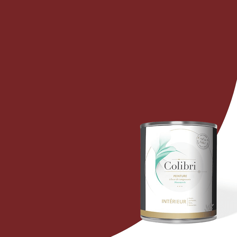 Peinture murs et plafonds biosourcée et dépolluante Rouge Escoffier ...