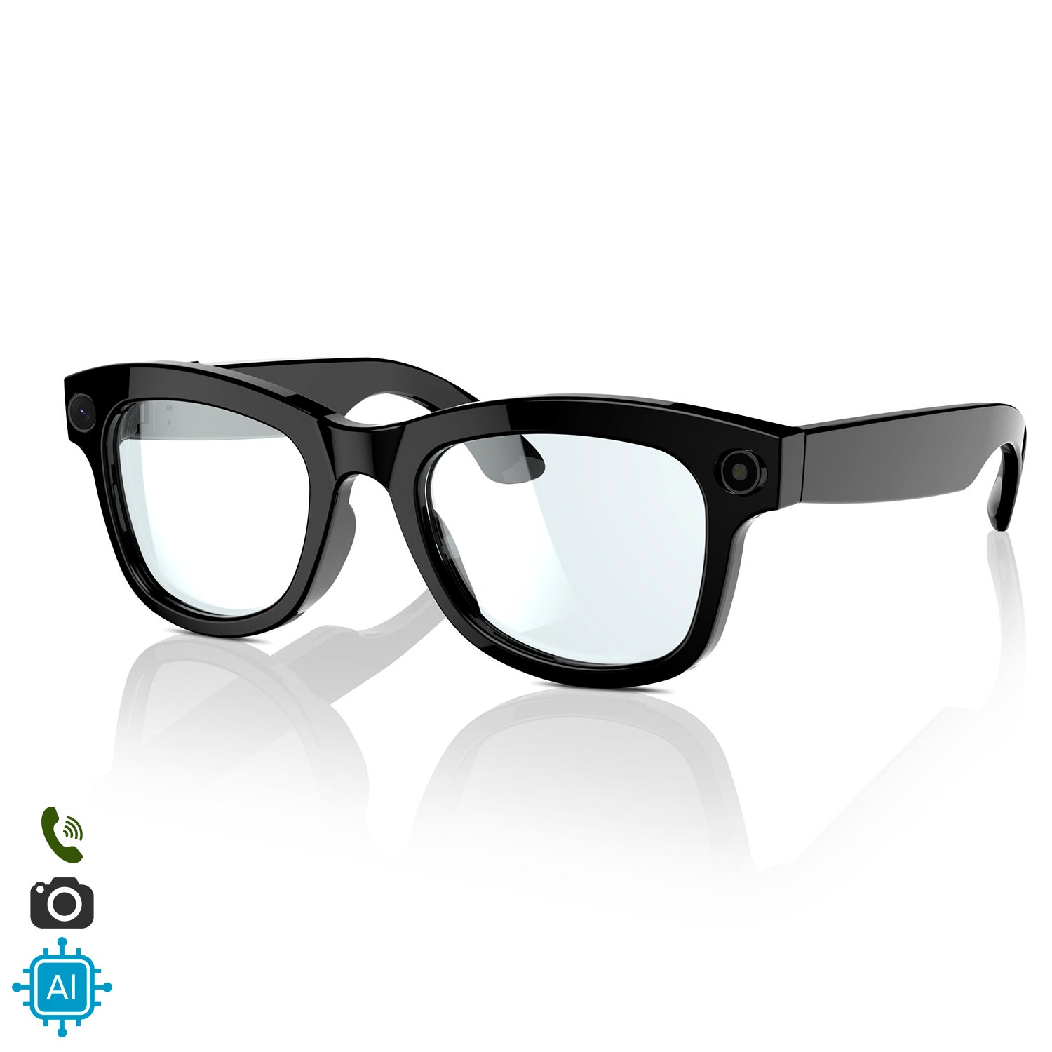 Lunettes intelligentes M01 PRO, caméra avec flash intégré de 8 MPX ...