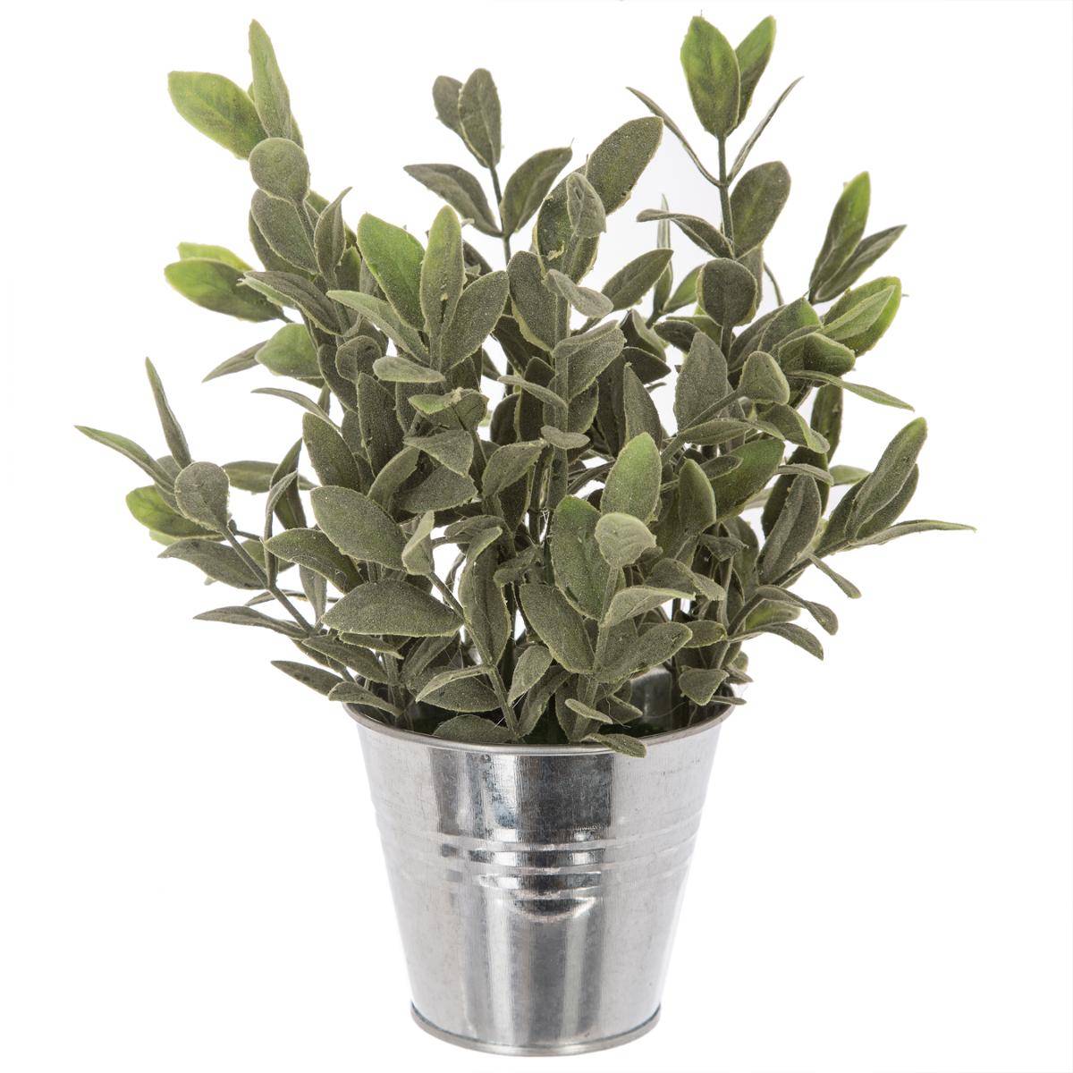 Atmosphera - Planta artificial - maceta de metal - H25 cm - Modelo 1 | Leroy Merlin