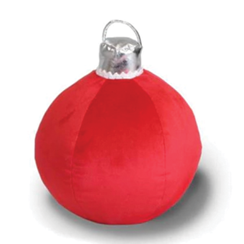 Coussin boule de Noël rouge Ø40 cm | Leroy Merlin