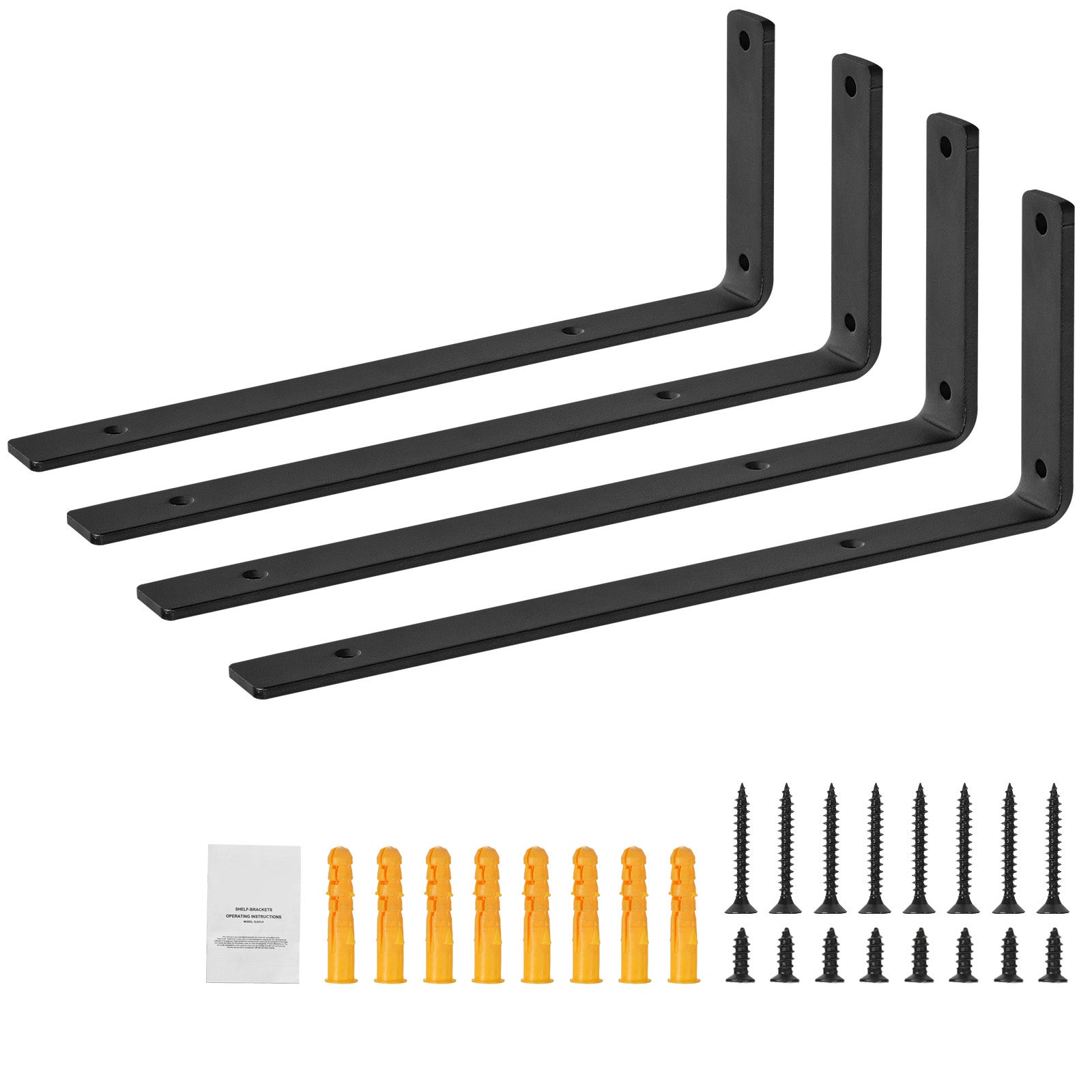 Support d'étagère,SucceBuy supports flottants haute capacité 10 x 6",4 ...