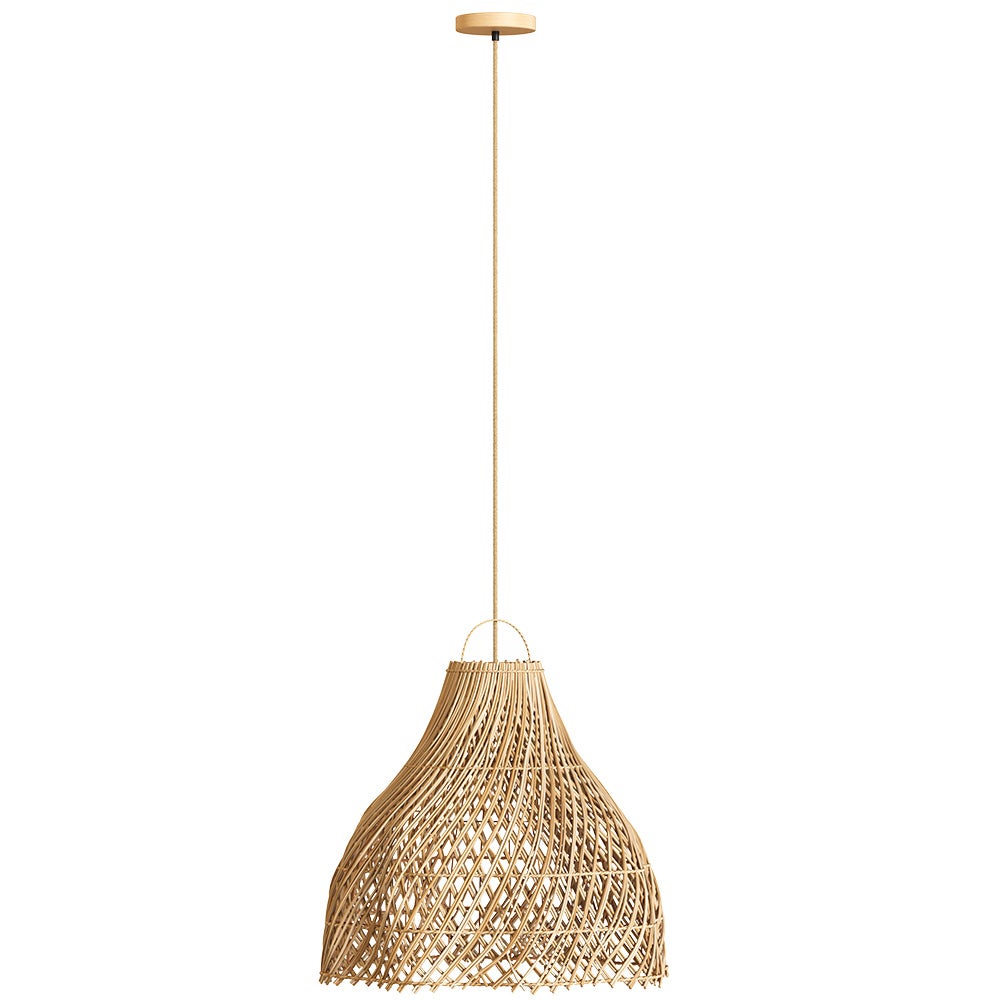 Lampe Suspendue en Rotin Style Boho - Amra Naturel | Leroy Merlin