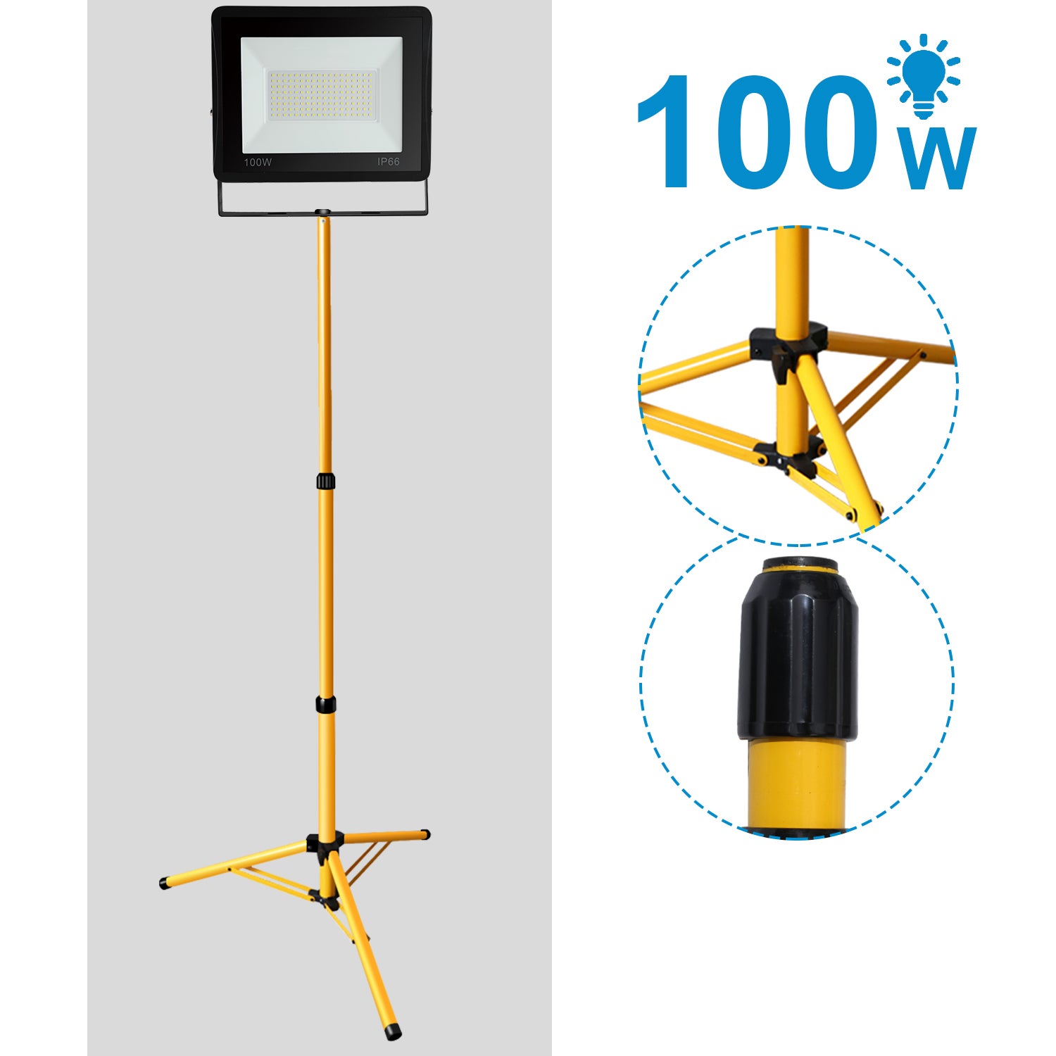 Focos exteriores led, con trípode, focos exteriores impermeables Garaje ...