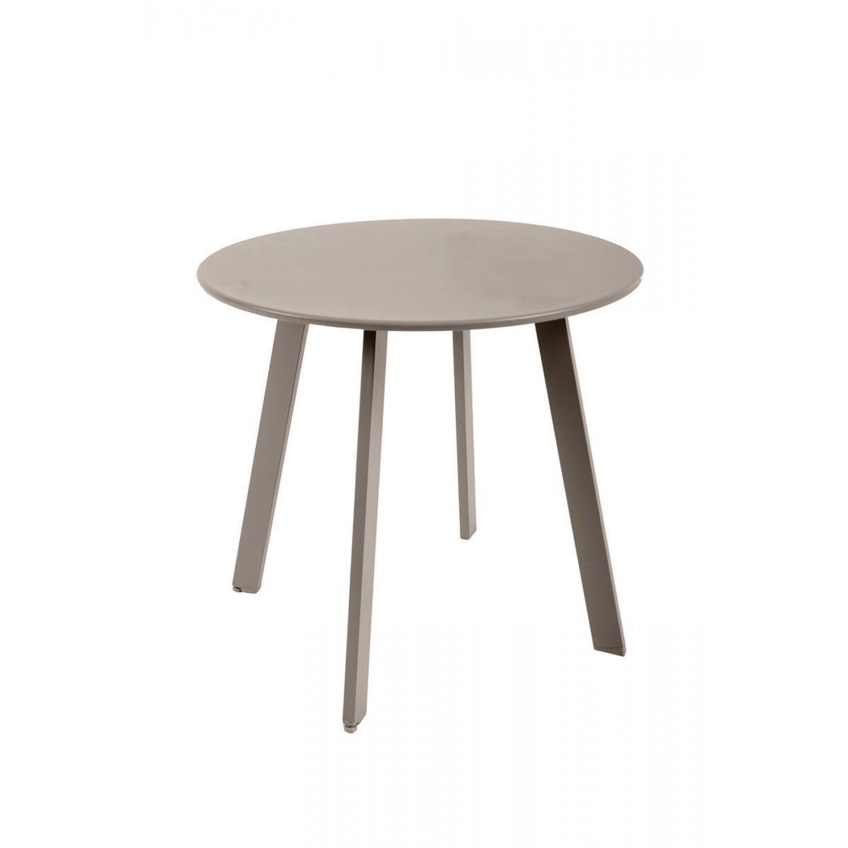 Table D'appoint Ronde Mastic Mat - Acier | Leroy Merlin