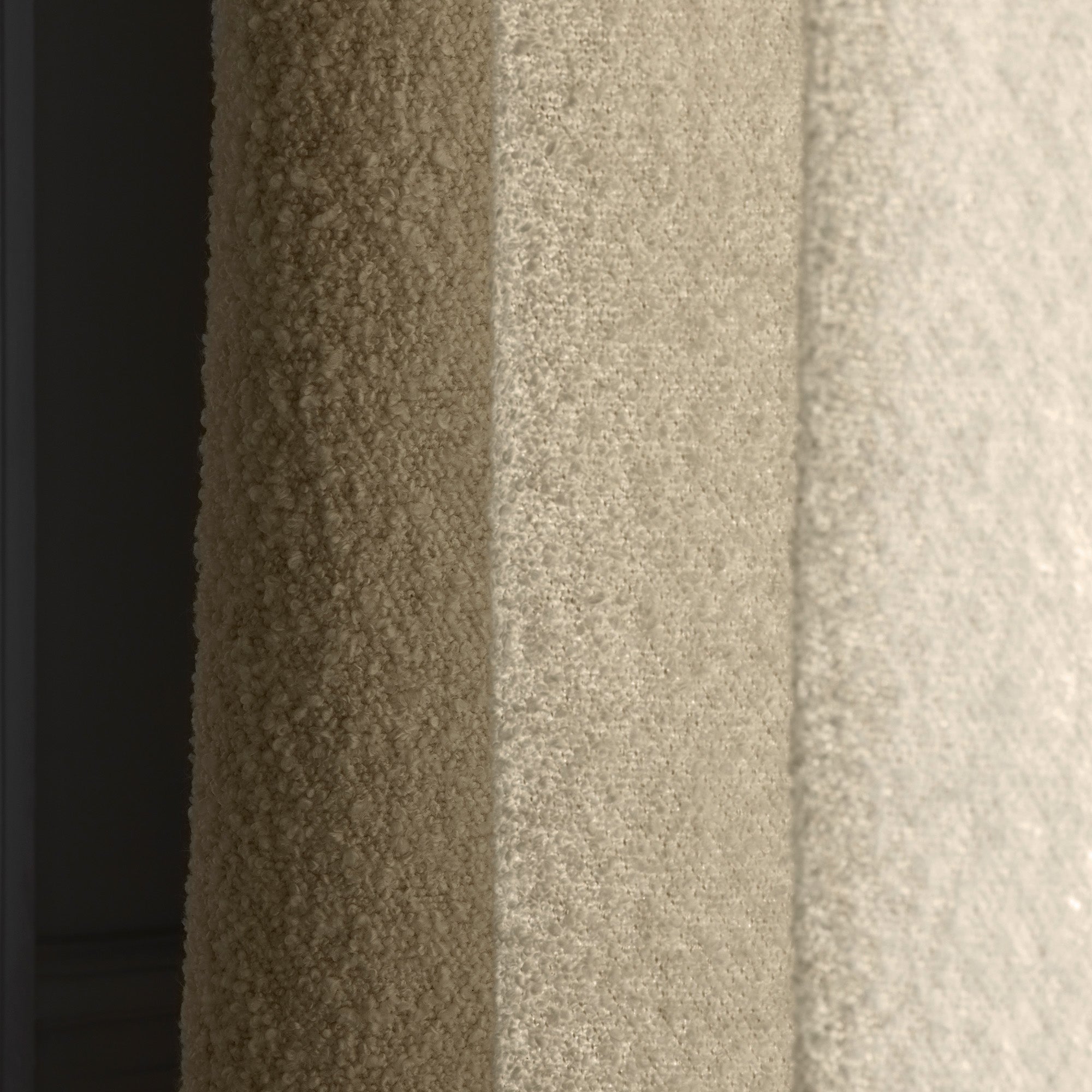 MADURA - Rideau Leonard Tamisant en Bouclette à l'aspect laineux Beige ...