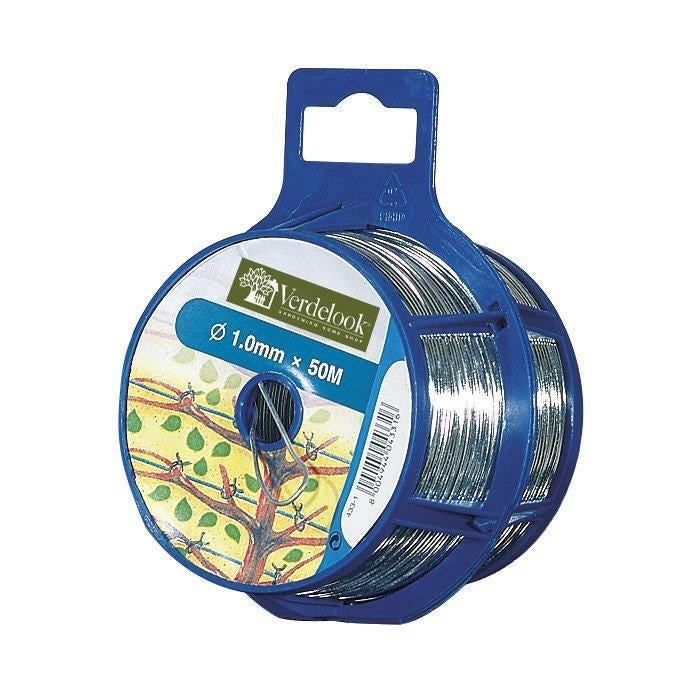 VERDELOOK Bobina di filo zincata, diametro 1 mm, lunghezza 50 metri ...