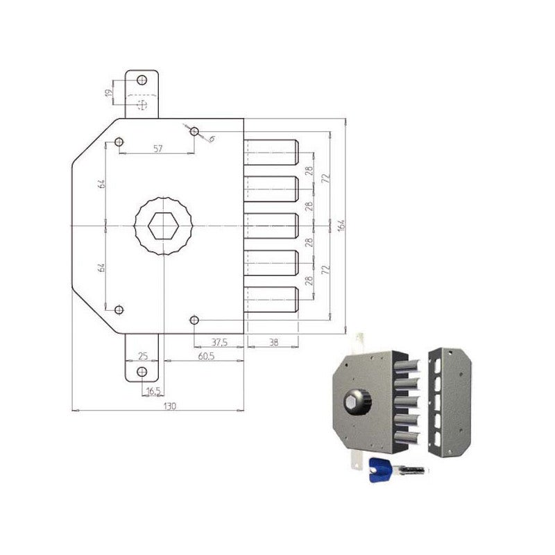 Sic.Triplice Lock Bomba Izquierda 3200P Cr | Leroy Merlin
