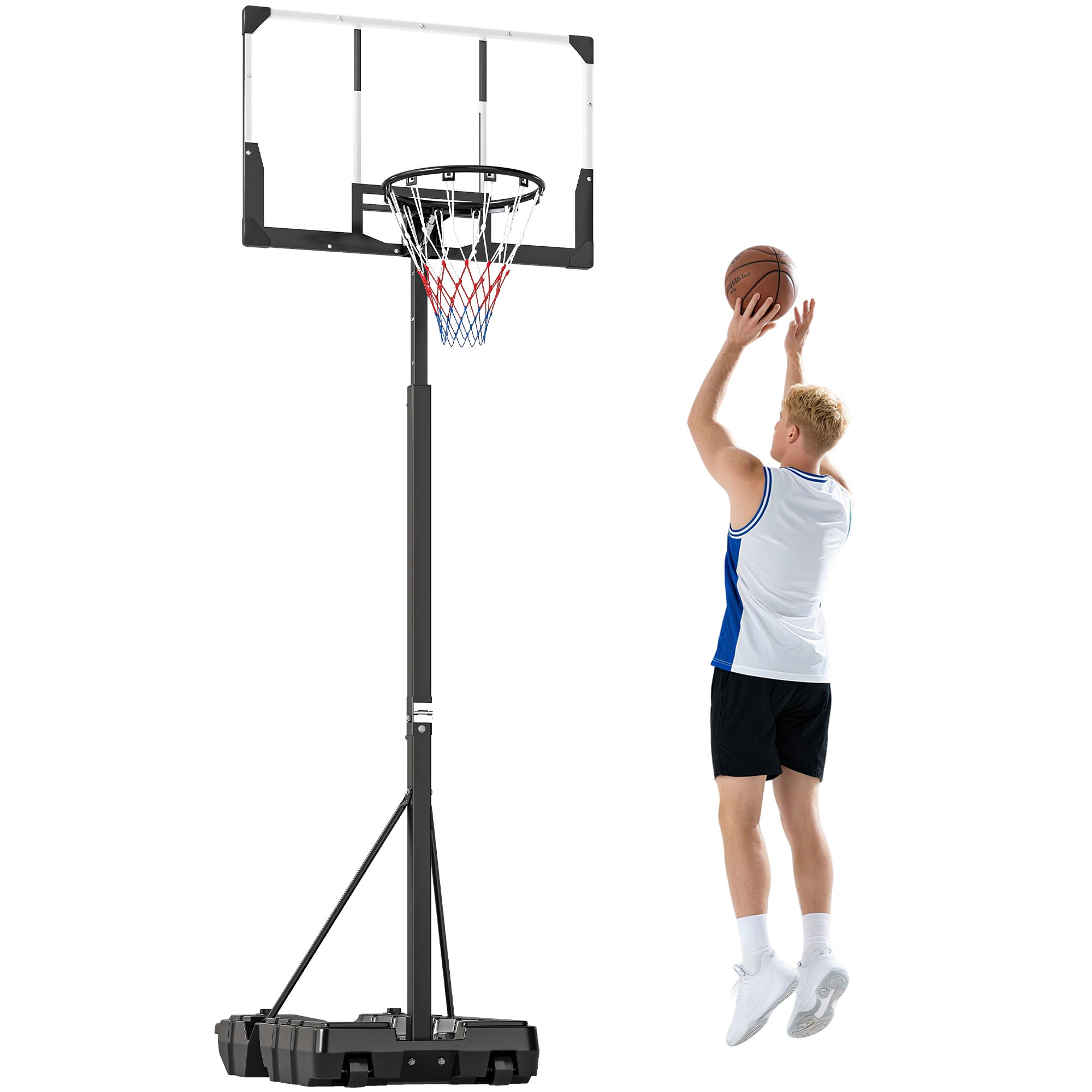 Canasta de Baloncesto SPORTNOW PC, Acero Negro 120x70x375 cm | Leroy Merlin