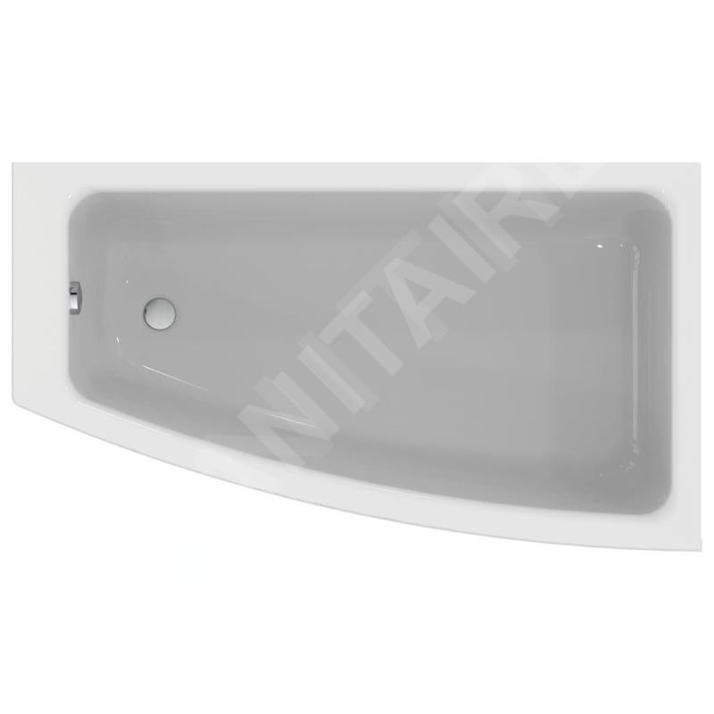 Ideal Standard i.Life - Baignoire d'angle 1600x900 mm, droite, blanc ...