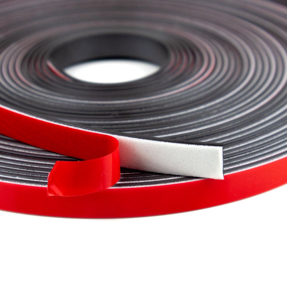 Bande Magnétique avec adhésif pro mousse Longueur 10m Largeur 12,5mm ...