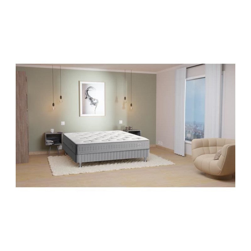 Matelas 180 x 200 cm - Ressorts ensaches - 26 cm - Mi-ferme - SIMMONS ...