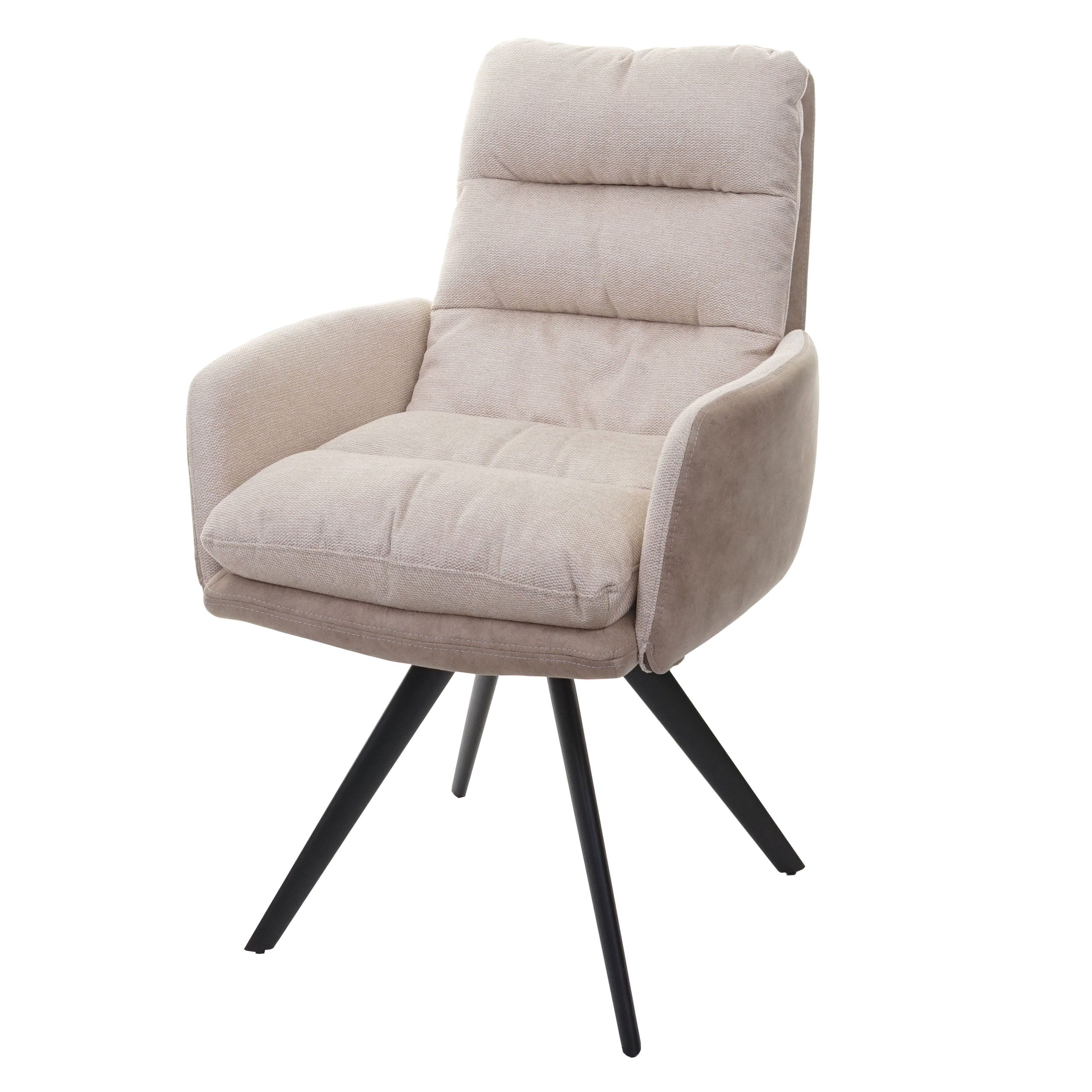 Chaise De Salle à Manger Hwc G66 Pivotante Auto Position Tissutextile