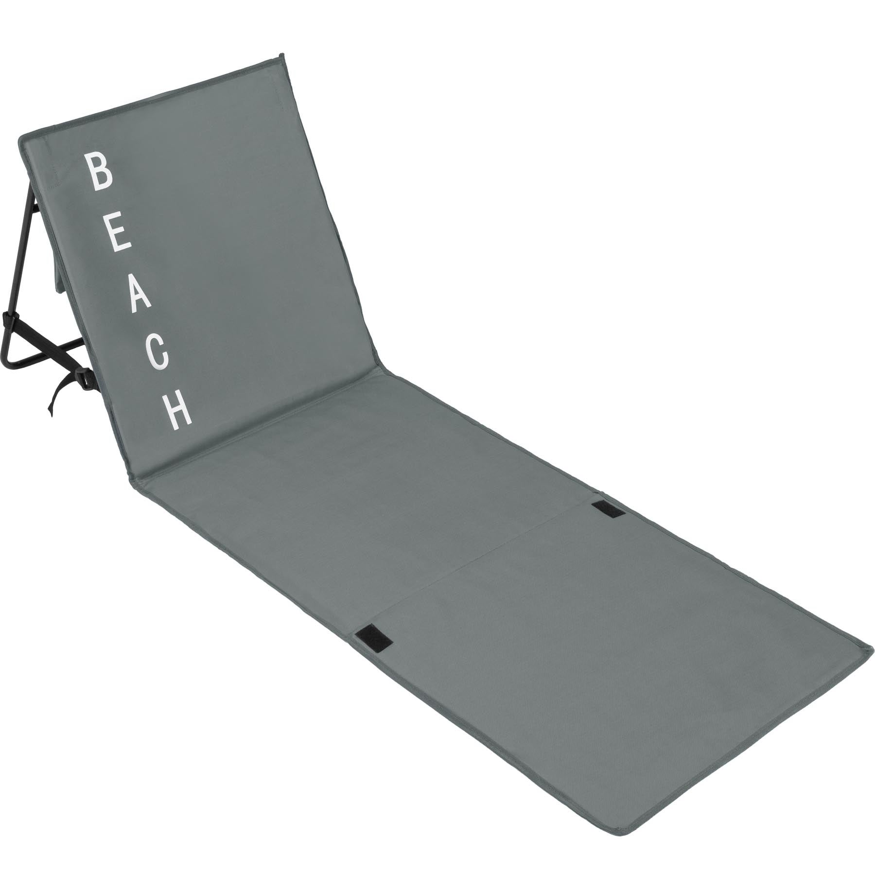 Tectake Transat de plage - gris | Leroy Merlin