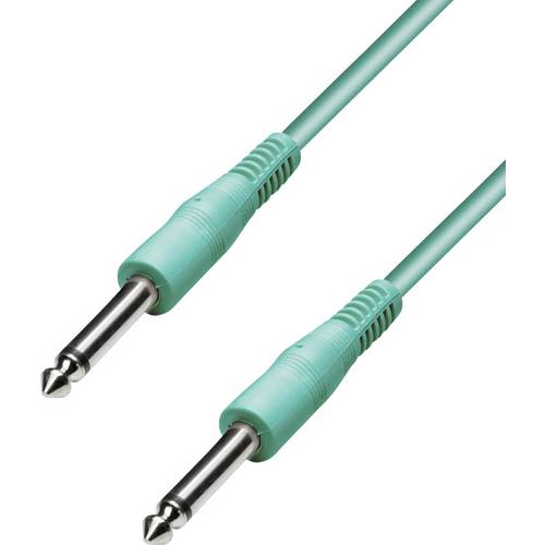 Câble instrument Paccs 2X J6.35mm 4M Vert Câble jack vert Jack 6,3 mm ...