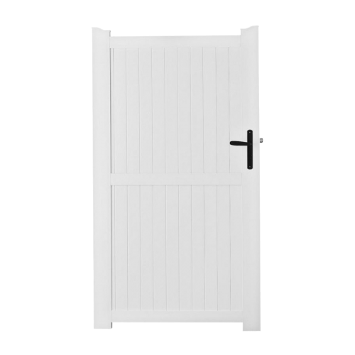 Portillon battant manuel PVC blanc GUÉRANDE L 100 x H 180 cm - poignée ...