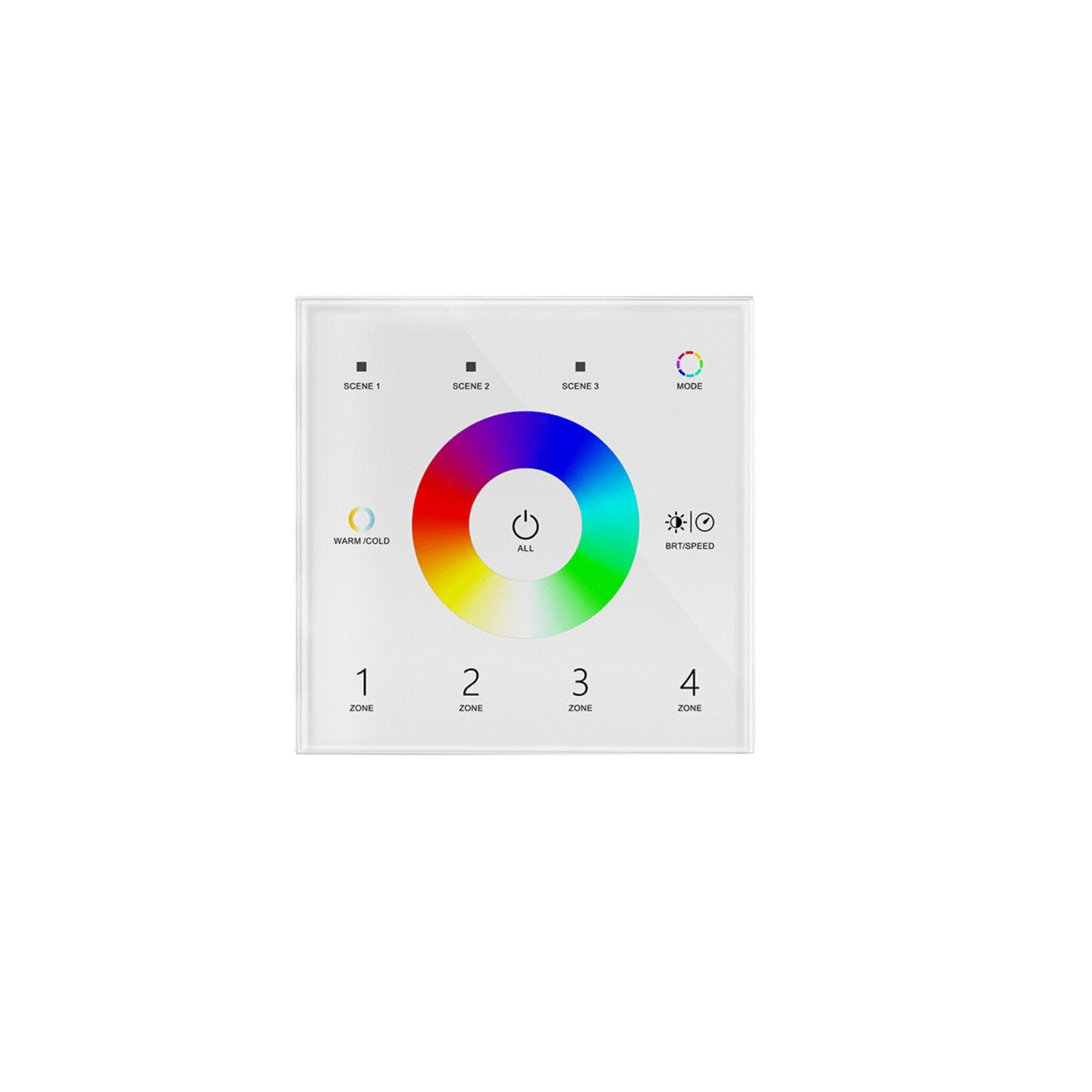 Ledkia Regulador Master DMX Táctil RGBWW 4 zonas RGB | Leroy Merlin