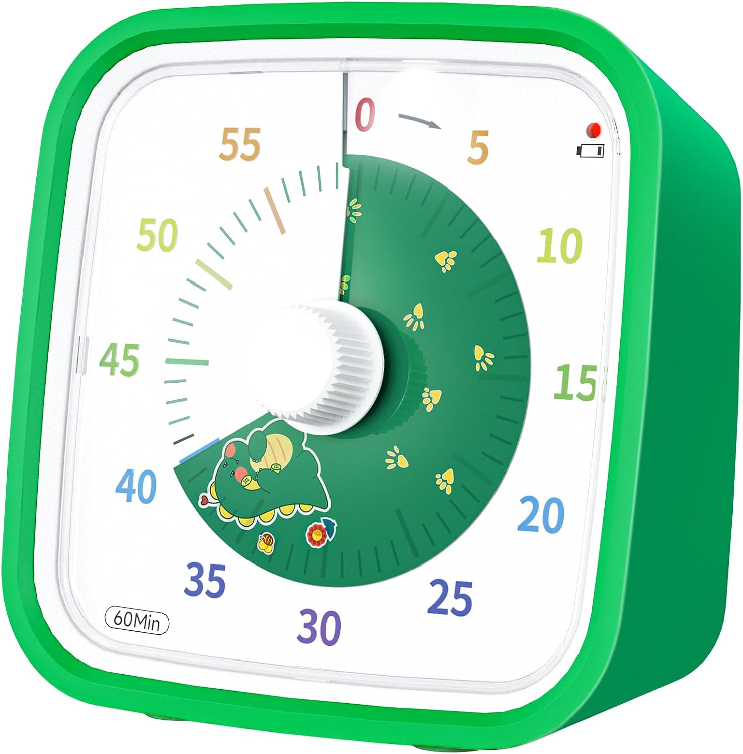 Minuteur Visuel avec étui de Protection, Dinosaur Timer Enfant Compte à ...