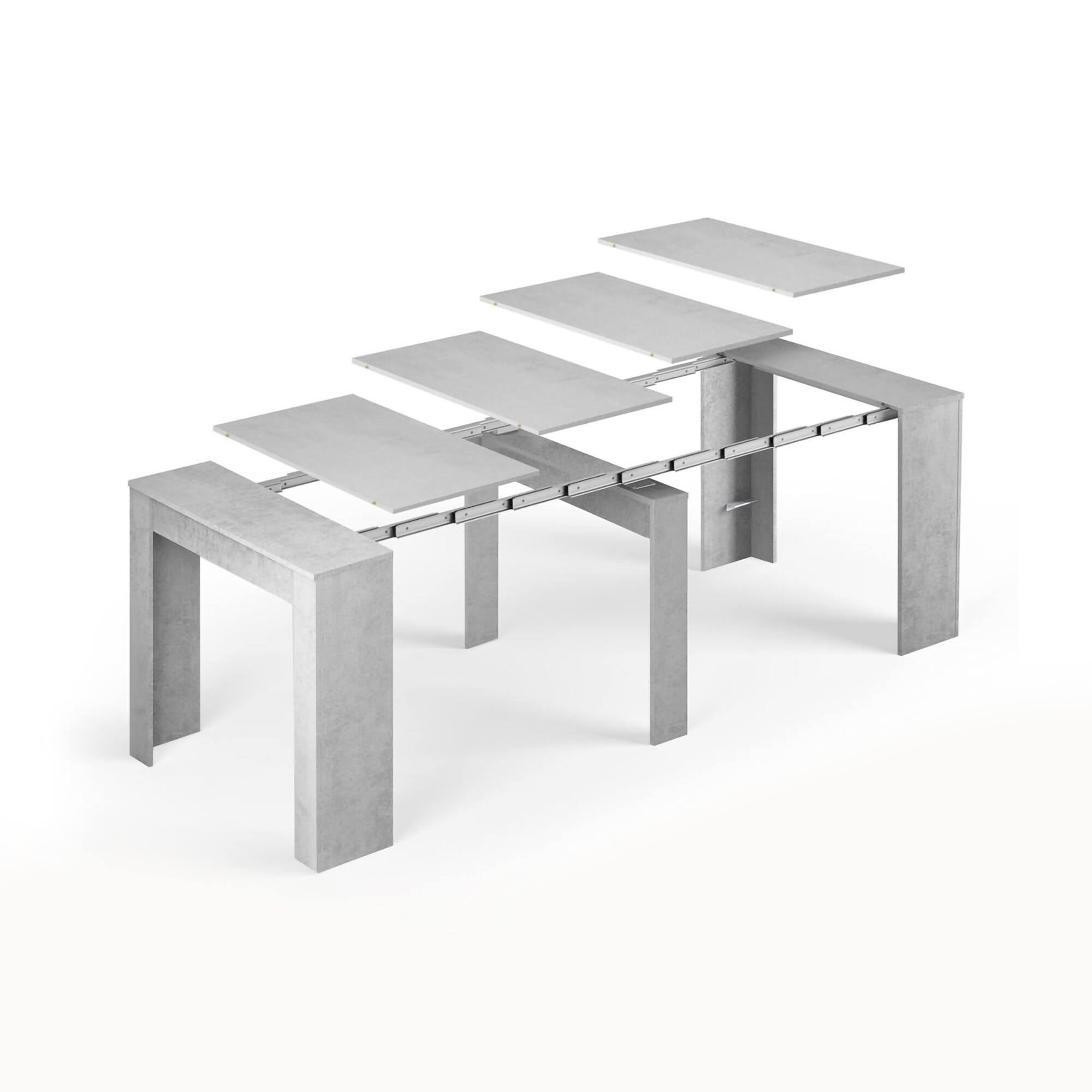 Table console à rallonge 0, Table avec rallonges, Console polyvalente, Table à manger extensible ...