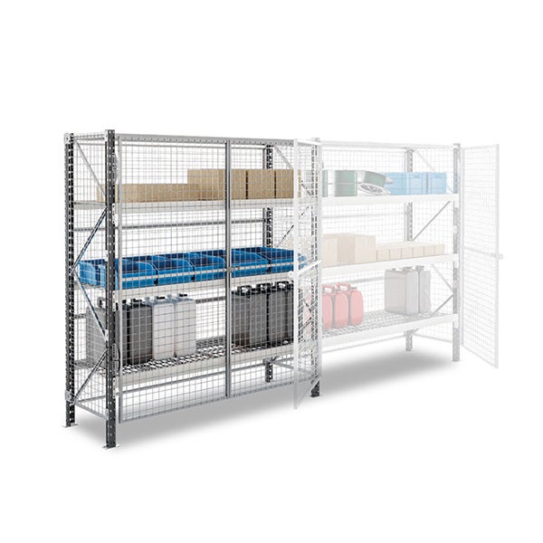 Rayonnage grillagé et verrouillable - 3 niveaux - Module de départ ...