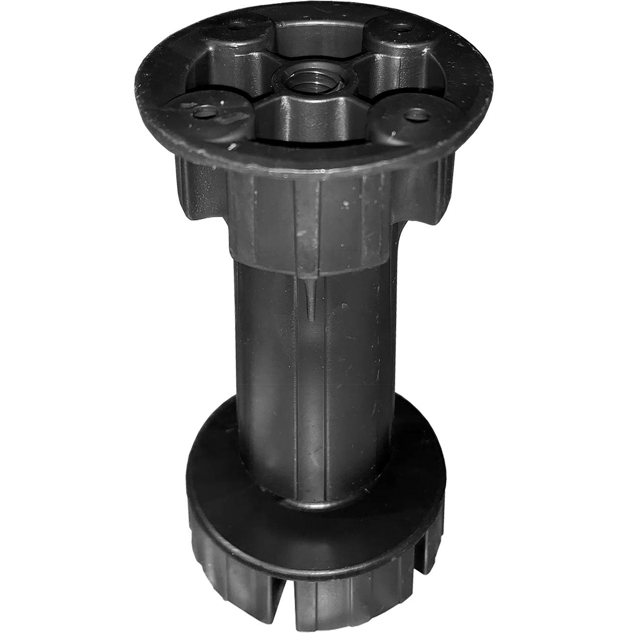 Pied de Meuble Réglable en Plastique Noir 30mm x 120mm - Lot de 4 ...