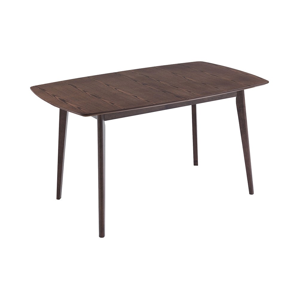 Table de cuisine extensible 120-150x75cm en noyer foncé Cayer | Leroy ...
