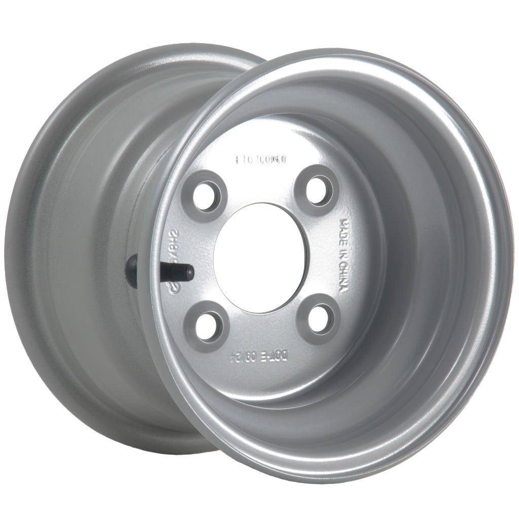 5.50x8 Steel Wheel Rim 4 stud Metric 100mm PCD 60mm Centre Hole 357kgs ...
