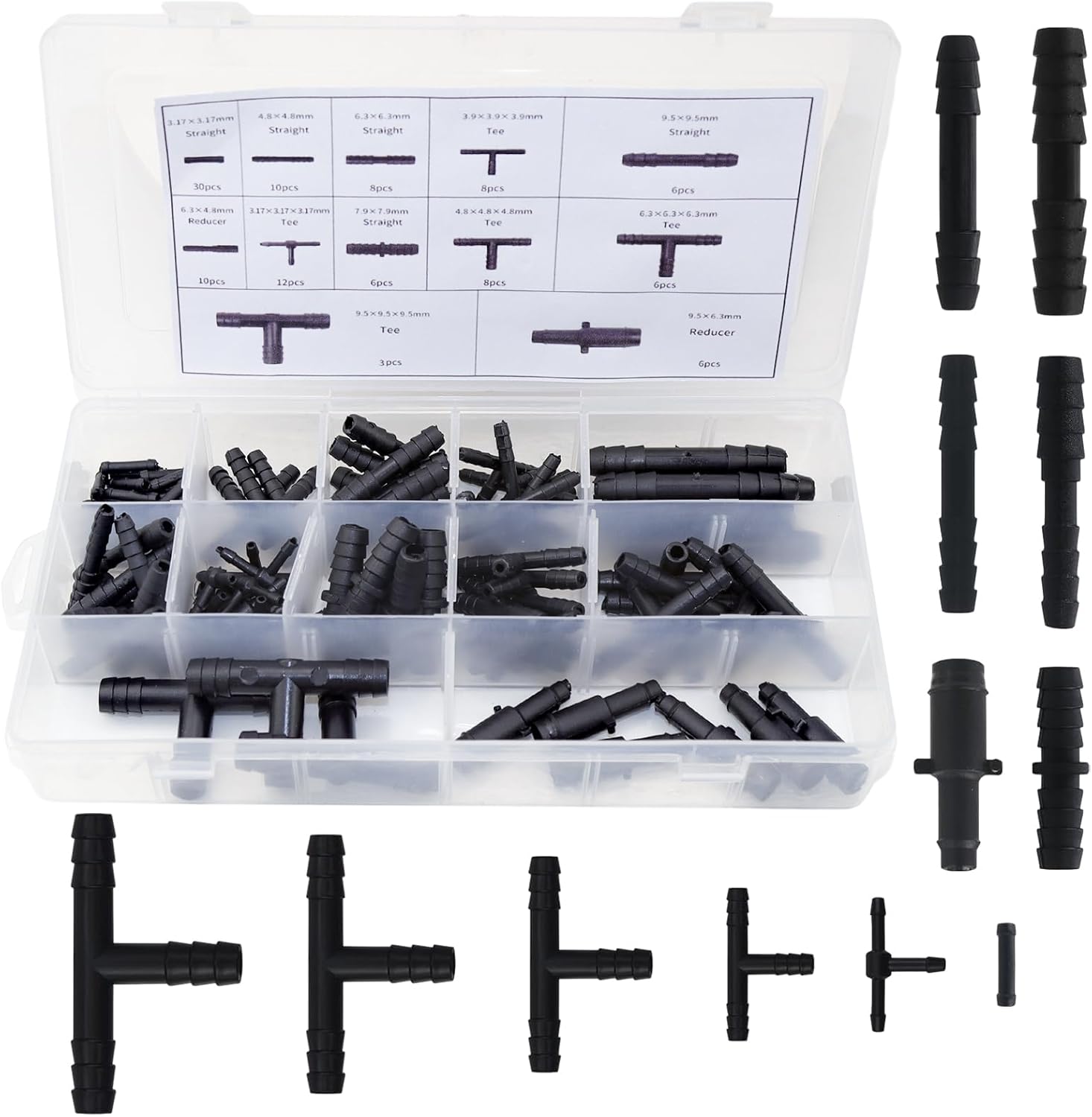 Raccords d’Irrigation en T (113 Pièces) – Kit Connecteurs Multi-Tailles ...