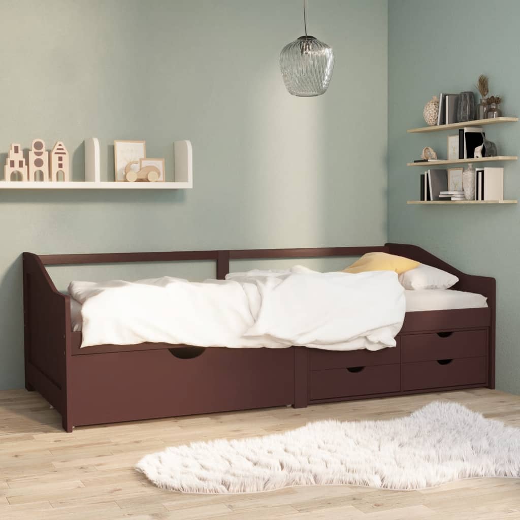 Maison Exclusive Lit de repos 3 places sans matelas Bois de pin massif ...