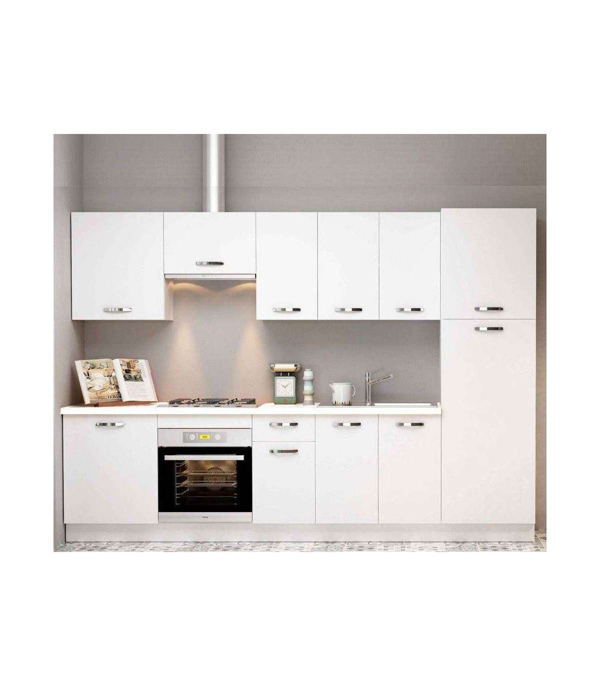 Cocina completa con zocalo y con encimera de 3 metros(ancho) color ...