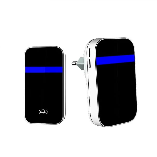 Timbre inalámbrico autogenerado, alcance de 200 m, receptor enchufable ...