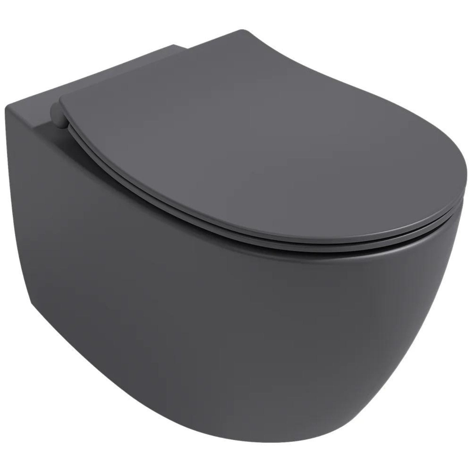 Isvea WC Suspendido con Inodoro Rimless Color Antracita con Asiento ...