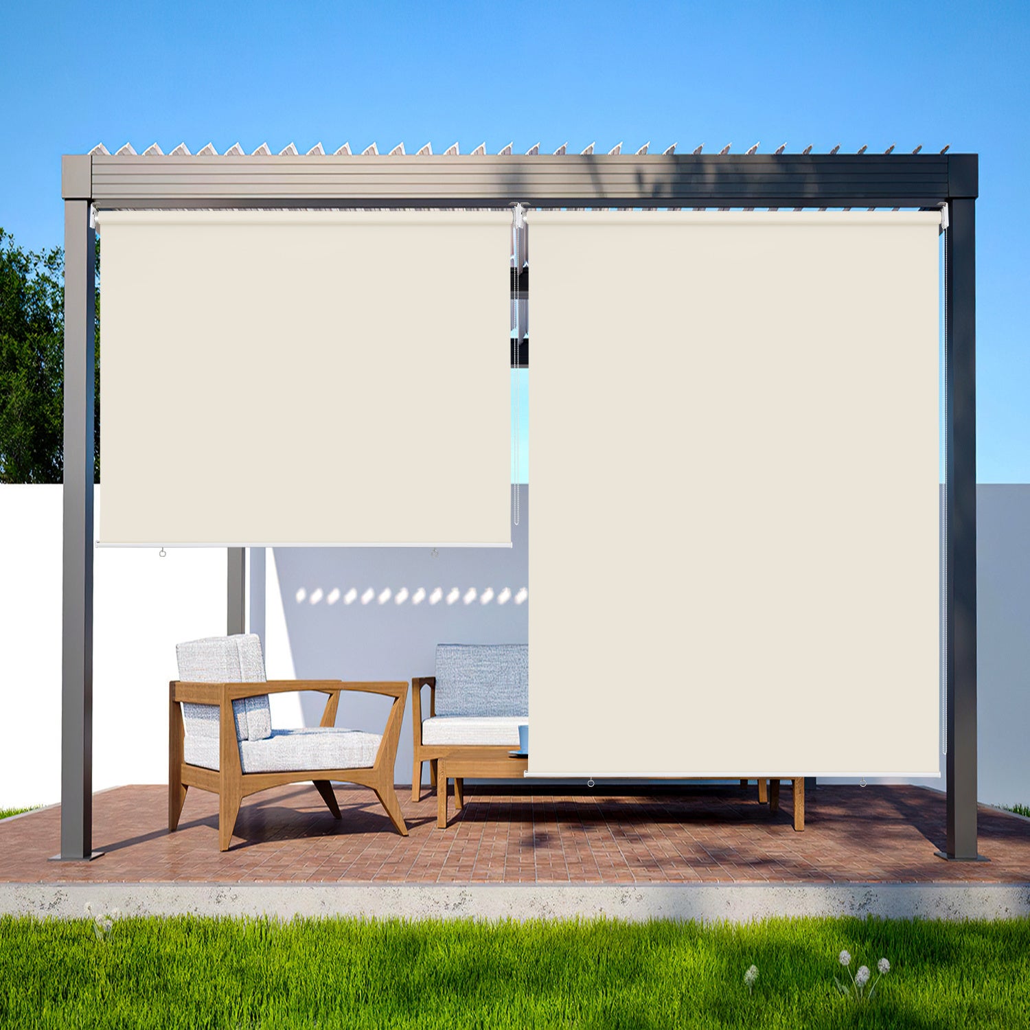 Store Vertical Extérieur 100x140 cm pour Balcon et Terrasse Protection ...