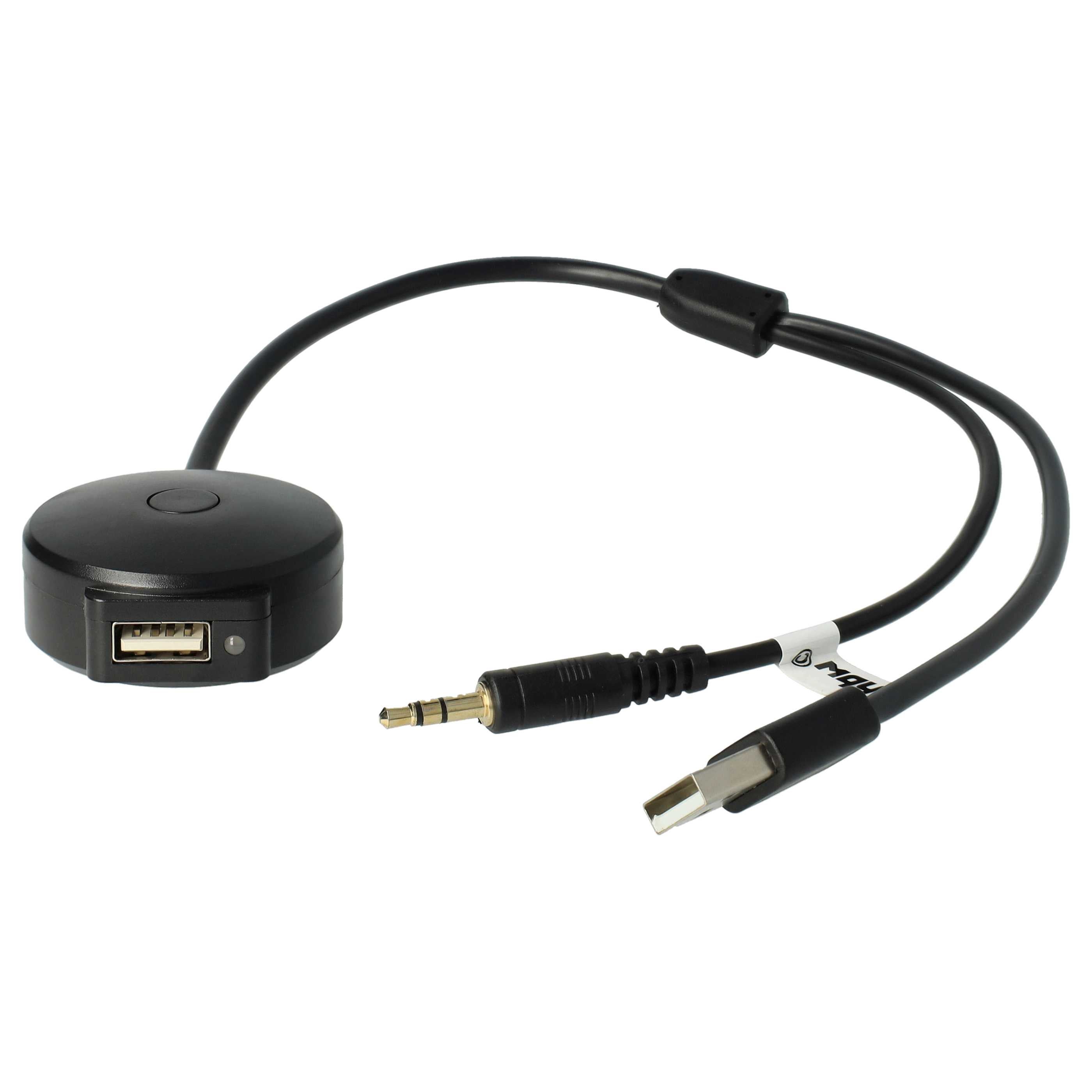Vhbw Câble adaptateur AUX USB pour radio de voiture (30 cm) compatible ...