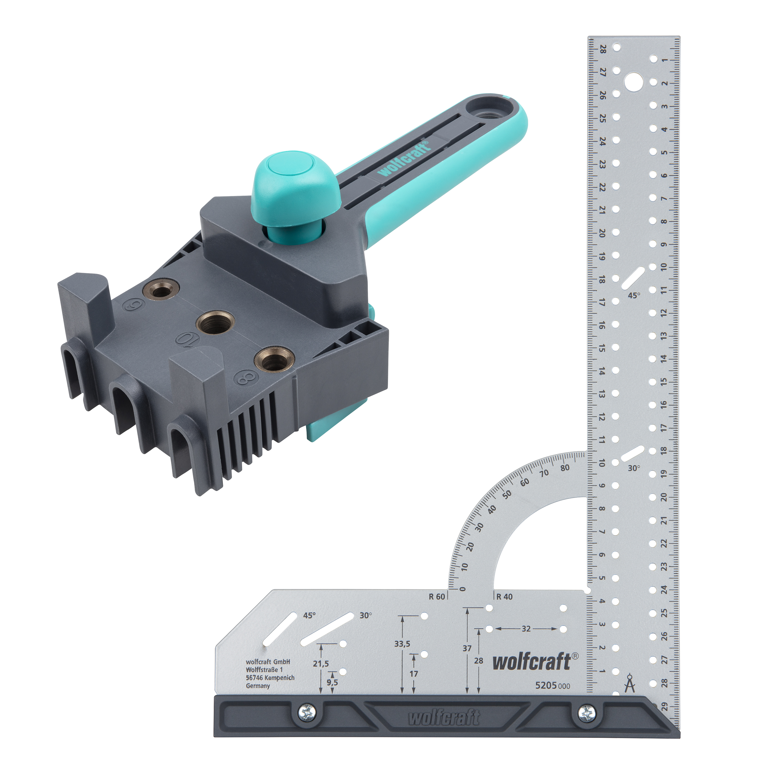 Kit Équerre de Menuisier Multifonction, Longueur 300 mm et Guide d ...