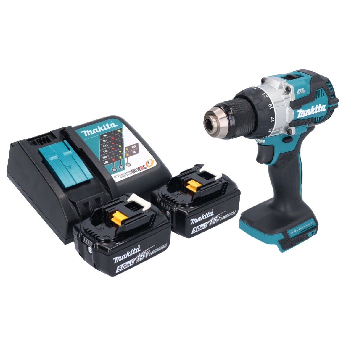 Makita DHP 489 RT Perceuse-visseuse à percussion sans fil 18 V 73 Nm ...