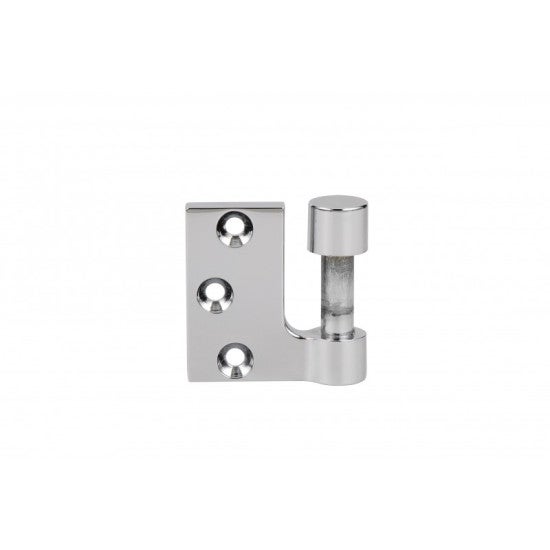 Paire de fiches à entailler réversible hauteur 55mm chromé brillant ...