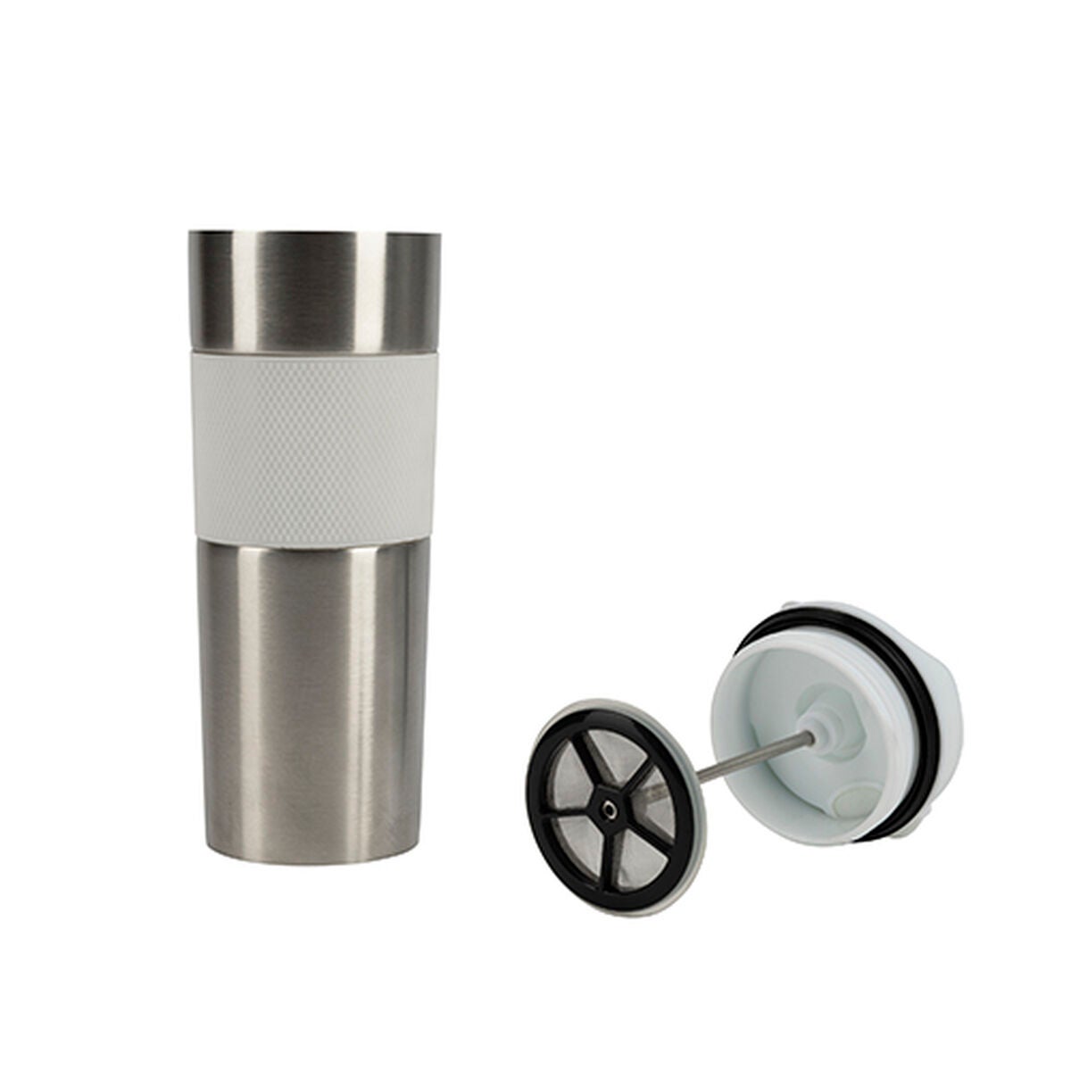 Taza de Acero Inoxidable Bergner Coffe & Tea Lovers 460 ml | Leroy Merlin