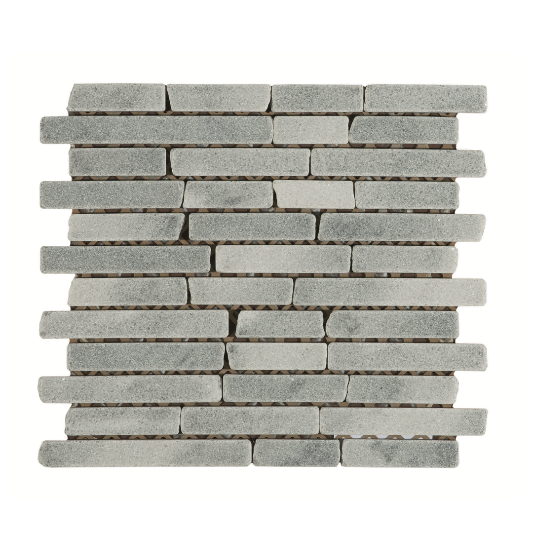 Piedra natural MÁRMOL GRIS MACAEL 27x30cm acabado Anticato | Leroy Merlin