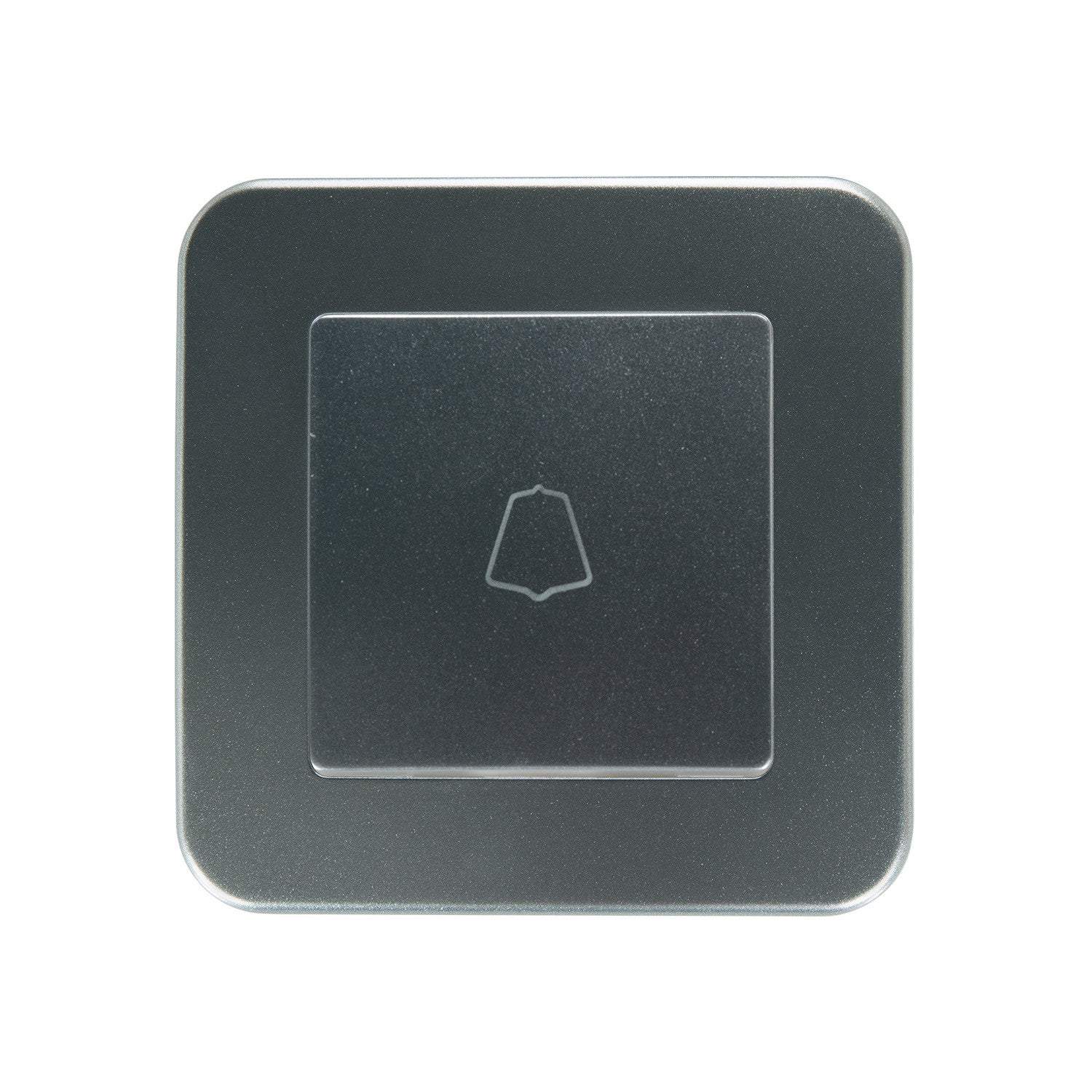 Interruptor Pulsador con Marco Classic, Plateado, PC PC | Leroy Merlin