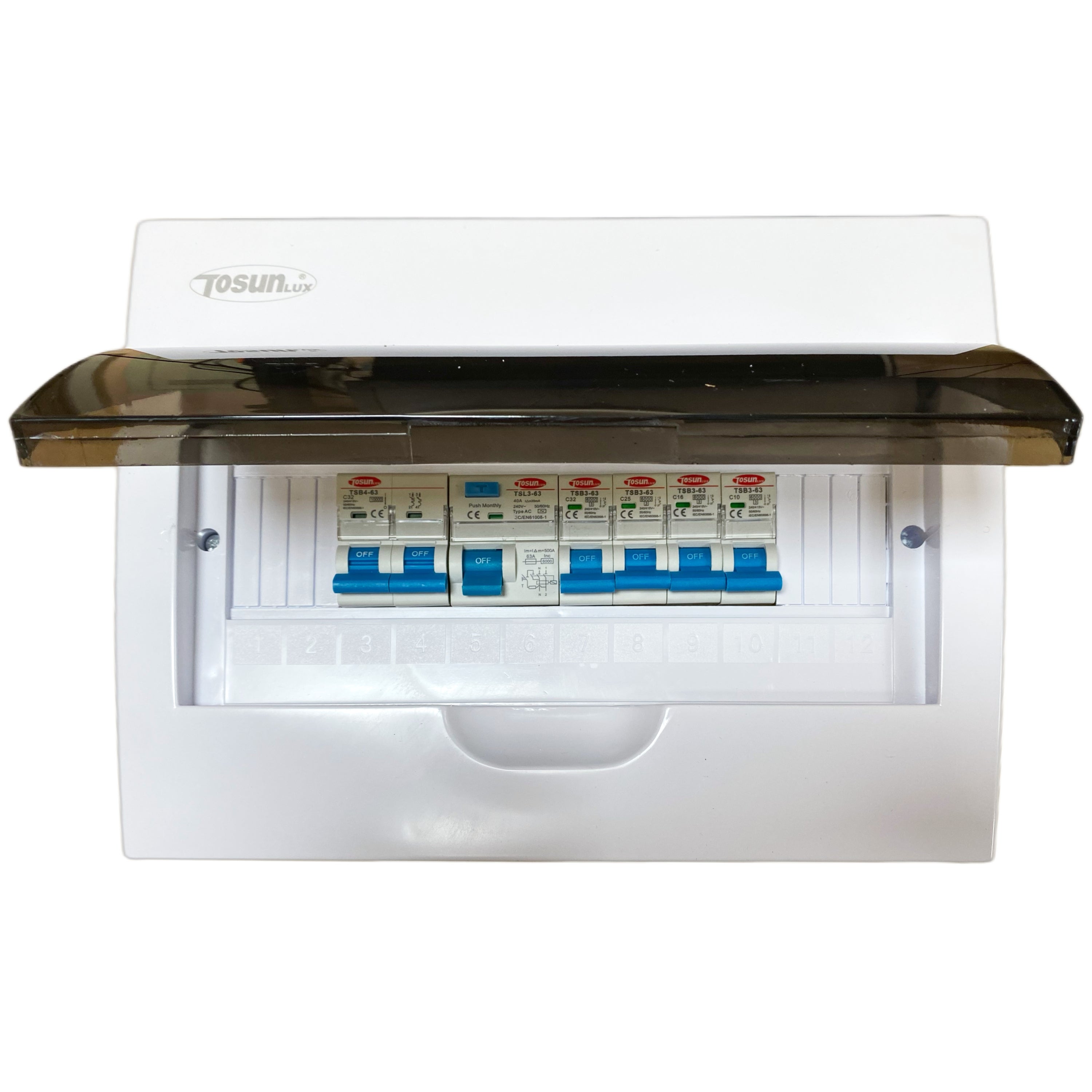 Cuadro Eléctrico 12 Módulos con 5 Interruptores Magnetotérmicos y ...