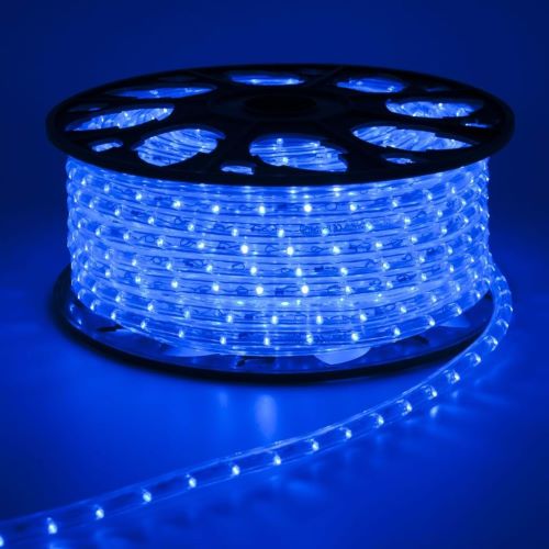 Manguera LED, 45 m, 1650 leds azul, IP65, 230V, recortable cada 1m ...