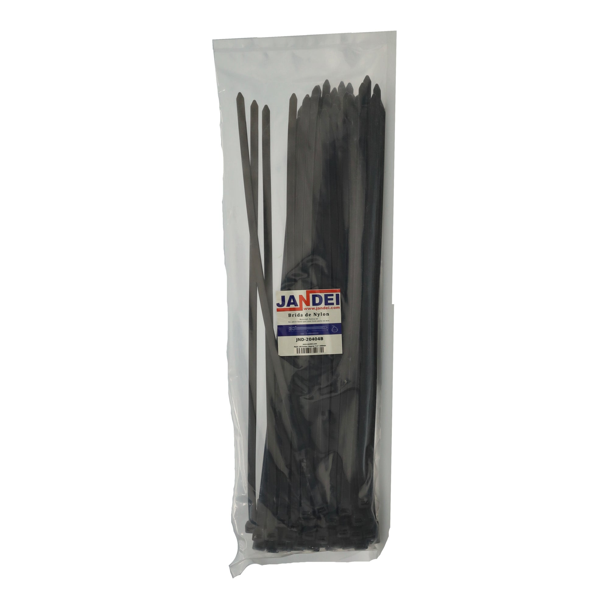 Pack 100 fascette universali in nylon plastica, organizzazione dei cavi, presa salda. (Nero, 7 ...