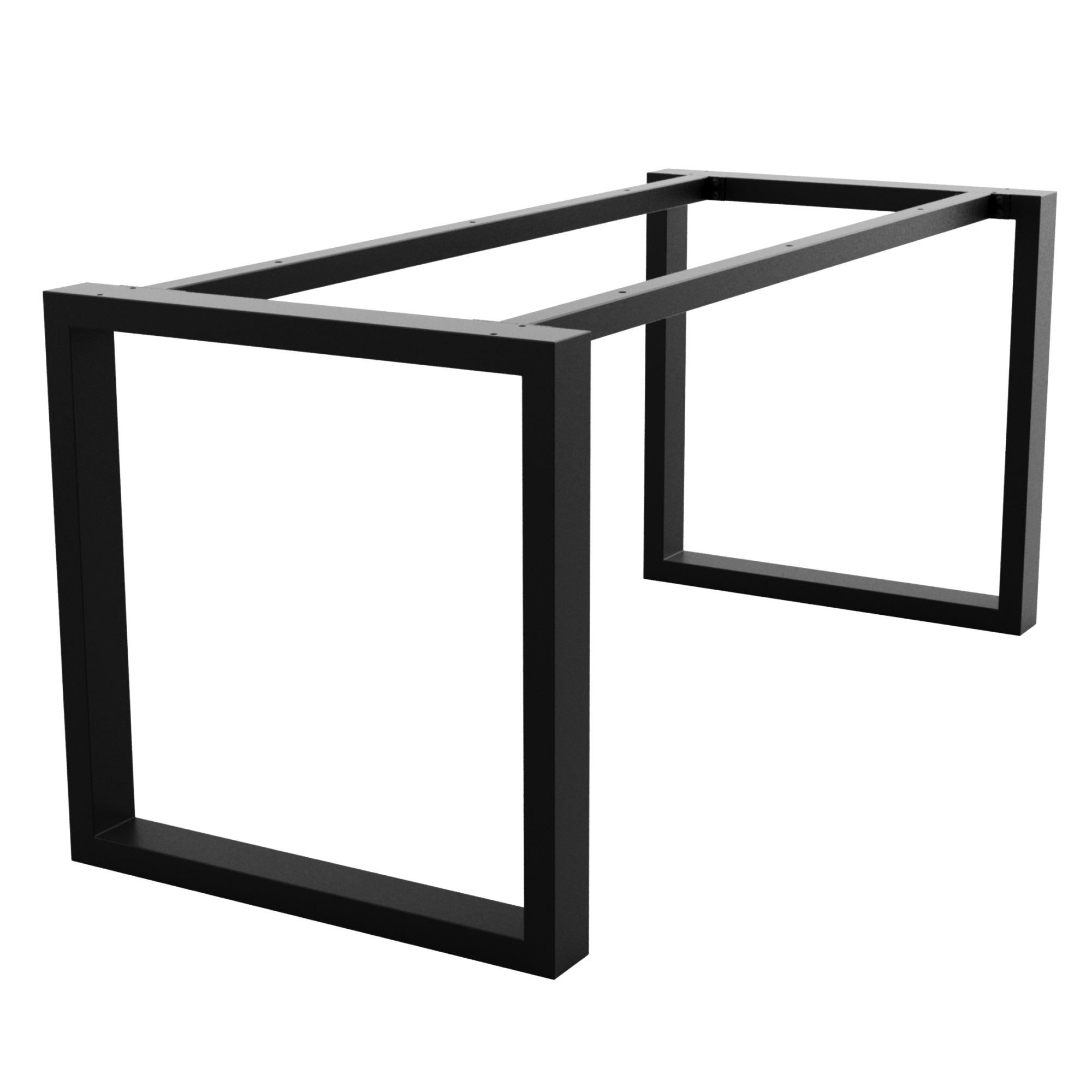MetaloPro Eta - Pieds de table en métal noir, rectangulaires, robustes ...