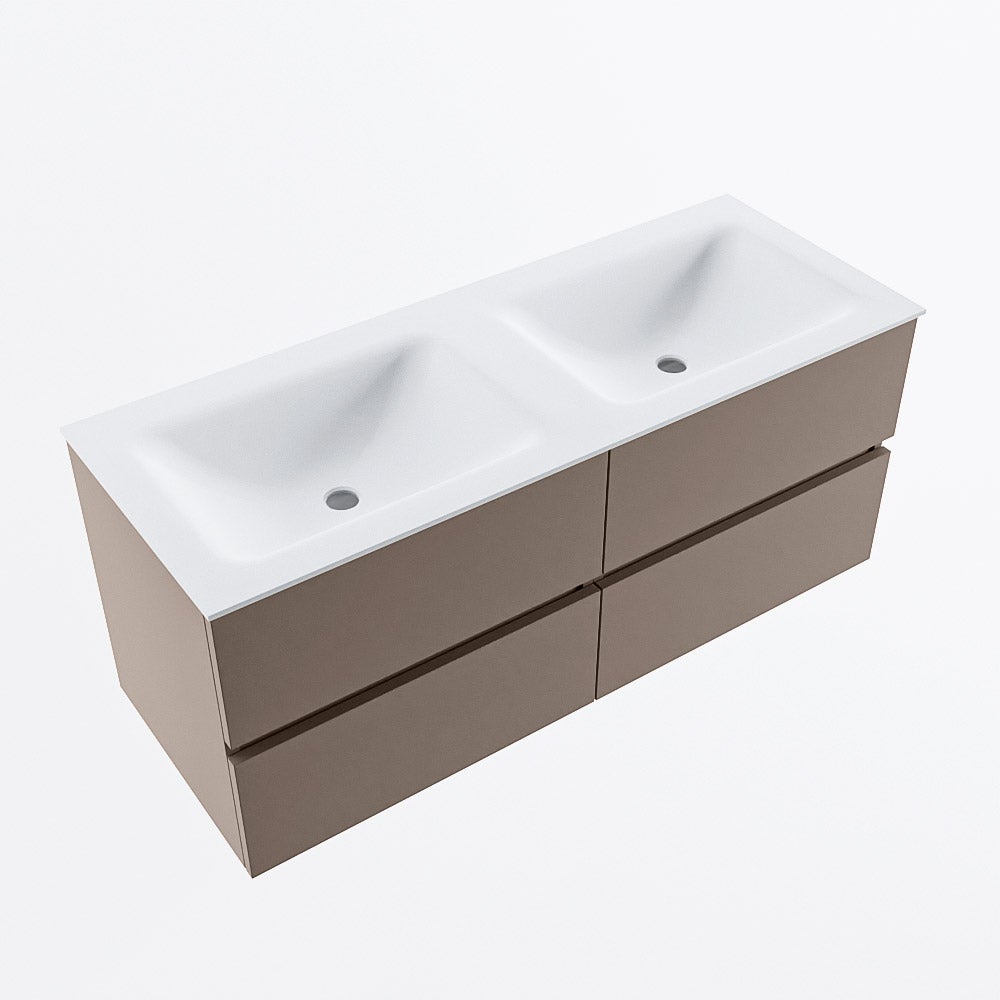 MONDIAZ VICA 120cm mueble de baño Smoke 4 cajones. con Lavabo CLOUD ...