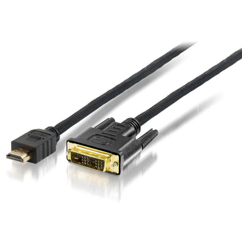 Equip cable hdmi a dvi-d (18+1) 10m negro 119329 | Leroy Merlin