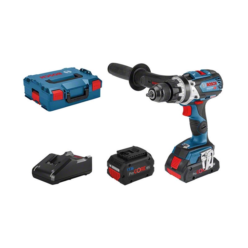 Perceuse visseuse à percussion 18V GSB 18V 110 C + 2 batteries 8Ah + chargeur BOSCH 06019G030E ...