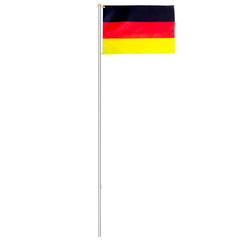 Mât de drapeau en 650cm Aluminium Réglable en hauteur par système d ...