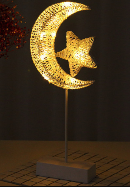 Lampe de lune, décorations du Ramadan, lampe de table décorative ...